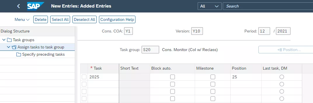 Creating Custom Tasks and Milestones in SAP S/4Hana Group Reporting’s Data Monitor and ...